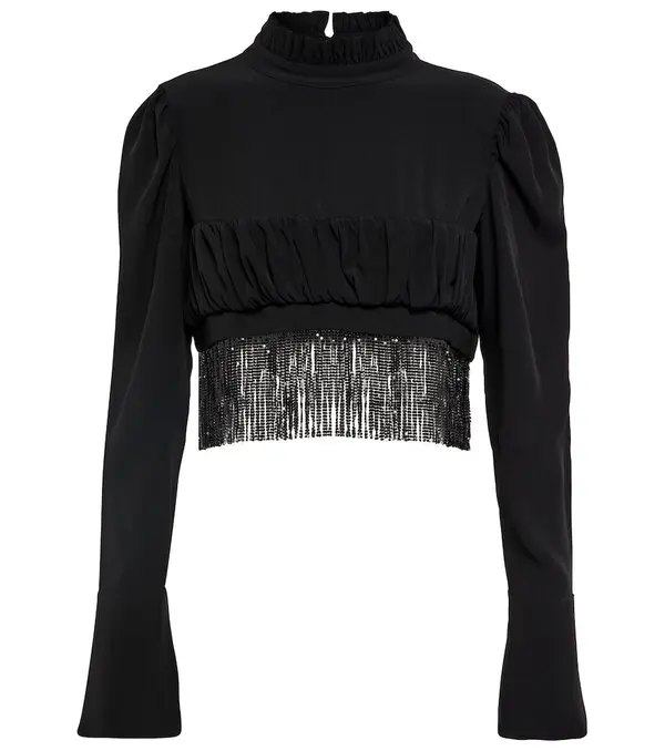 Rabanne Embellished Crop Top