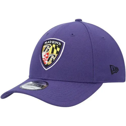 New Era Baltimore Ravens Shield The League 9forty Adjustable Hat ...