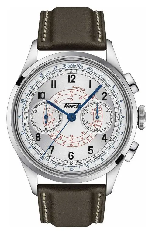 TISSOT Telemeter 1938 Chronograph Strap Watch - Brown