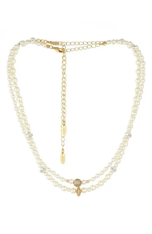 Ettika Imitation Pearl Necklace Set
