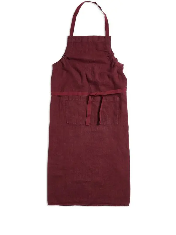 ONCE MILANO Linen Kitchen Apron - Red