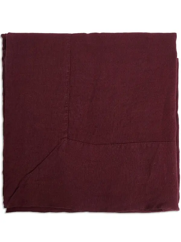 ONCE MILANO Medium Linen Tablecloth - Red