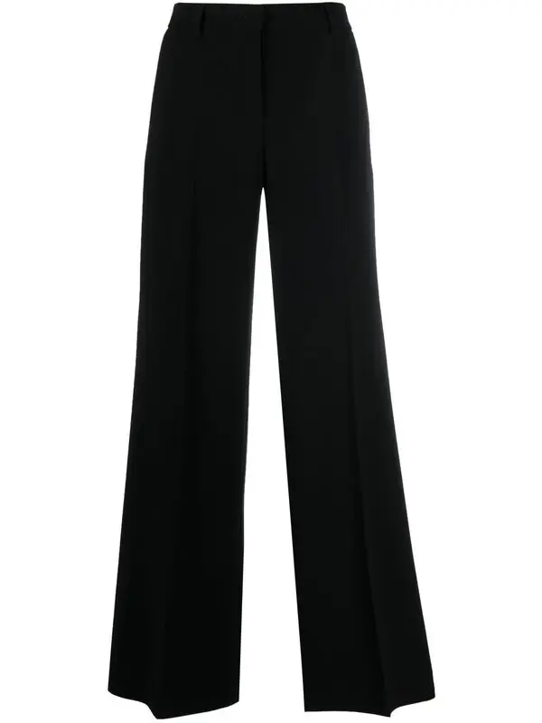Alberto Biani Flared Tailored-cut Trousers - Black