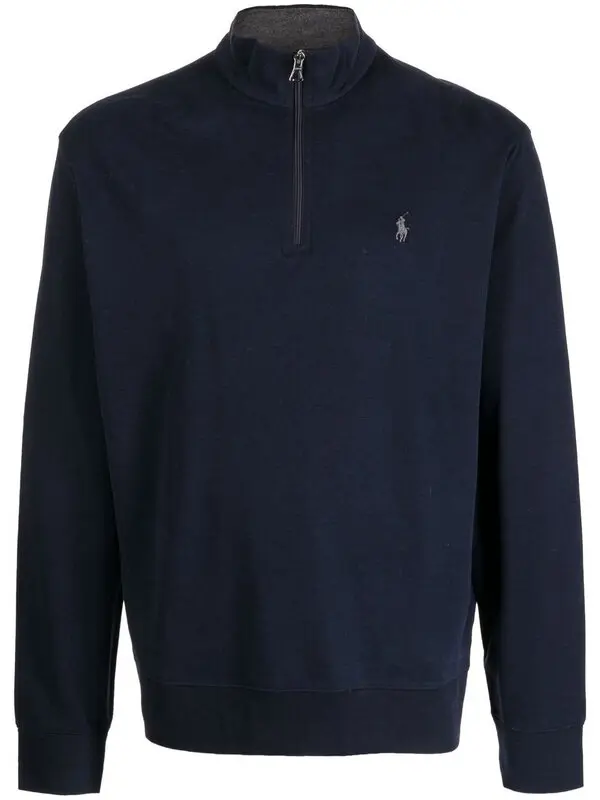 Ralph Lauren Jersey Quarter-zip Pullover - Blue