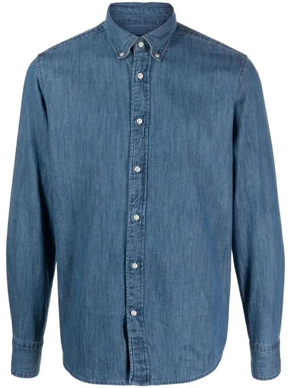 DEPERLU Chambray Button-up Shirt