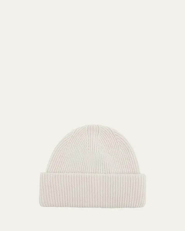 Gorski Ribbed Wool Beanie - Silver Gray
