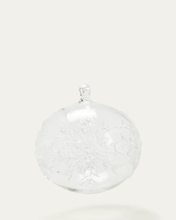 Bergdorf Goodman Crystal Snowflake Christmas Ball Ornament
