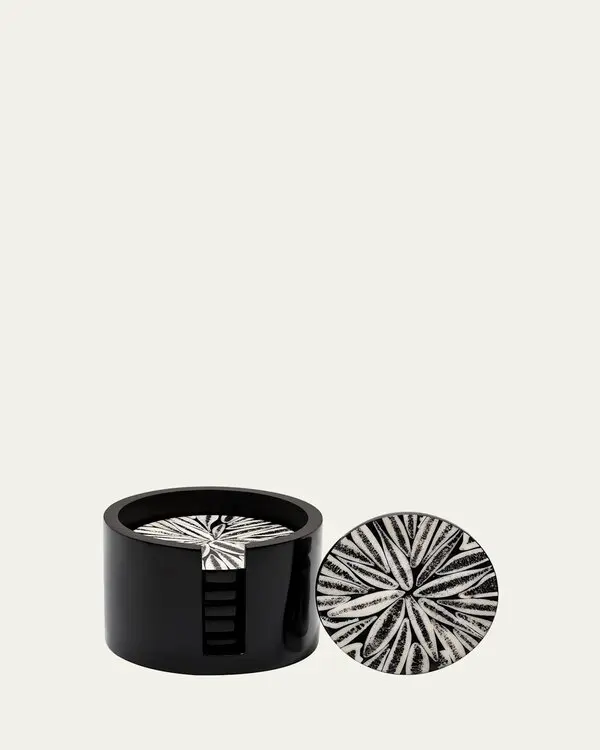 LADORADA Almendro Coaster Set, Black