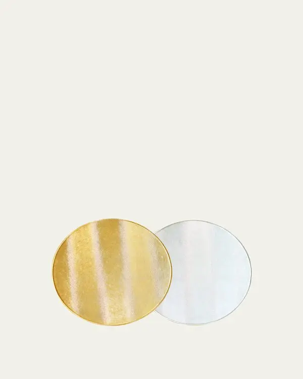 VON GERN HOME Textured Faux Leather Round Placemat, 15 - Multi