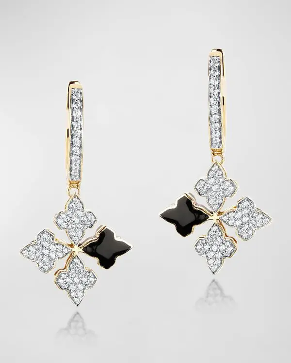 Farah Khan Atelier 18k Yellow Gold Diamond Earrings One-Color