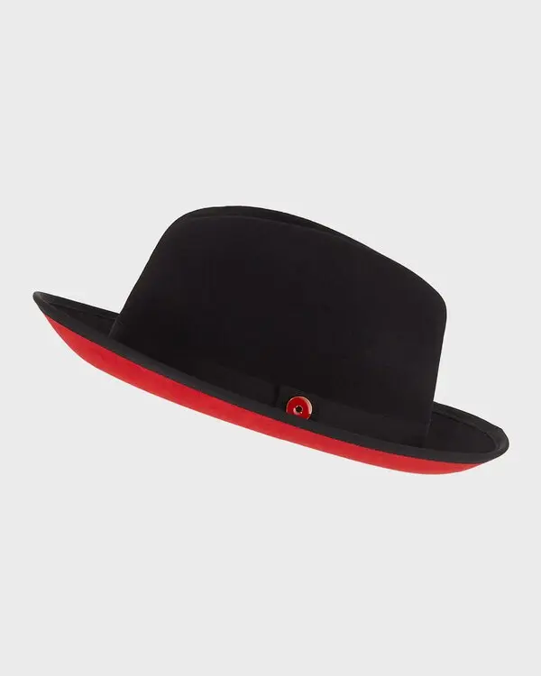 KEITH JAMES Keith And James King Fedora - Jet Black