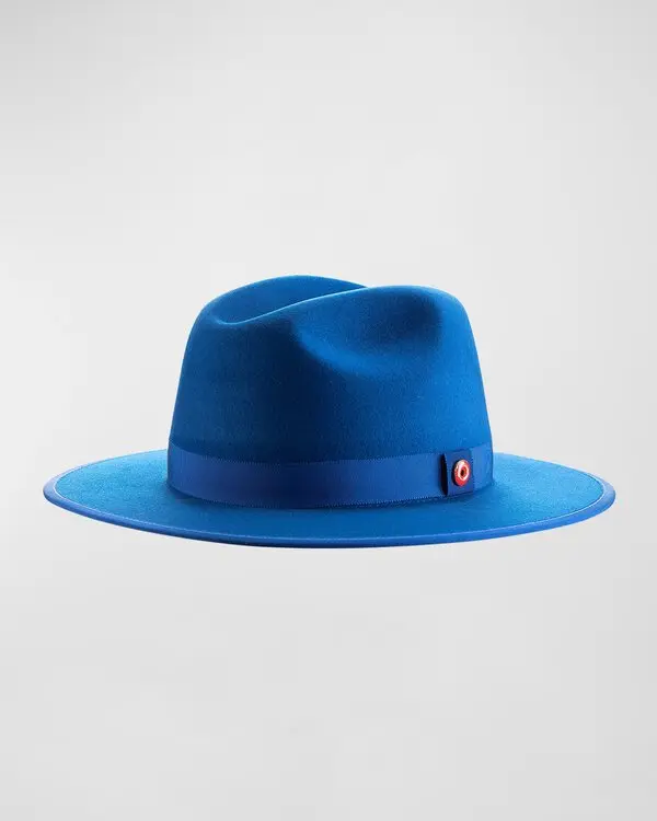 KEITH JAMES Queen Fedora Hat - Blue