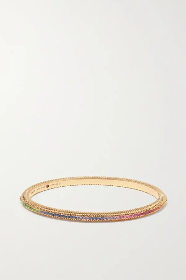 Faberge Colours Of Love 18-karat Multi-stone Bangle