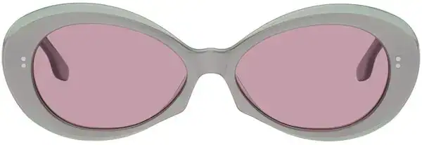 Kiko Kostadinov Gray Rune Sunglasses - Red Glow | Editorialist