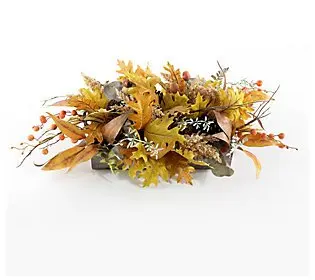 SAFAVIEH Faux 31' Oak Leaf & Eucalyptus Potted Rangement