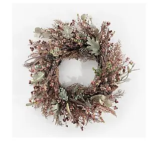 SAFAVIEH Faux 26' Berry & Acorn Wreath