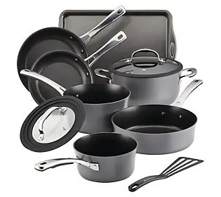 RACHAEL RAY Cook + Create 10pc Hard Anodized Co Kware Set