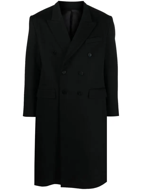 ERNEST W. BAKER Double-breasted Virgin Wool Coat