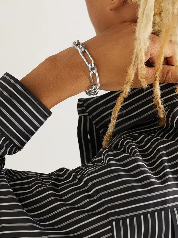 M. Cohen Burnished Sterling Chain Bracelet