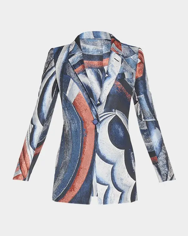 Giorgio Armani Geometric Jacquard Blazer