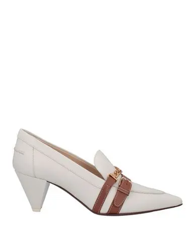 TOD'S Calfskin Loafers - White