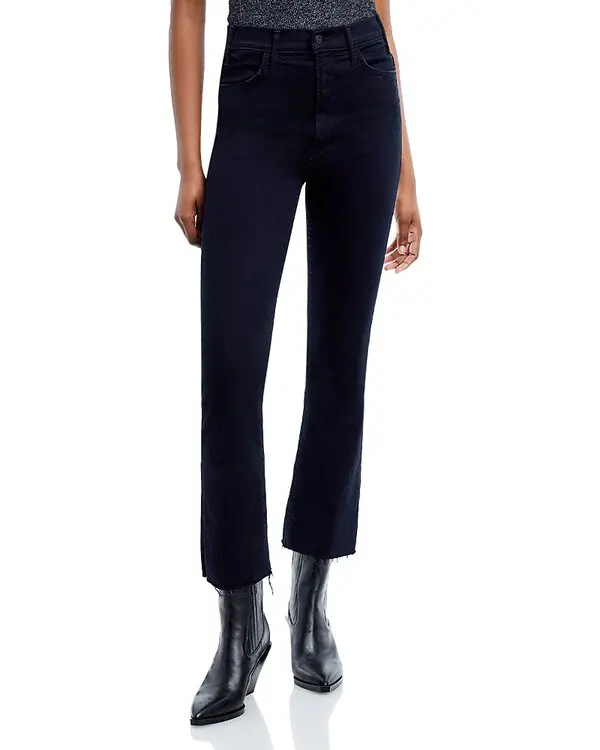 MOTHER The Hustler High Rise Flare Ankle Jeans - Not Guilty