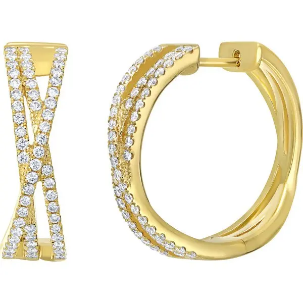 Bony Levy Solstice Diamond Hoop Earrings