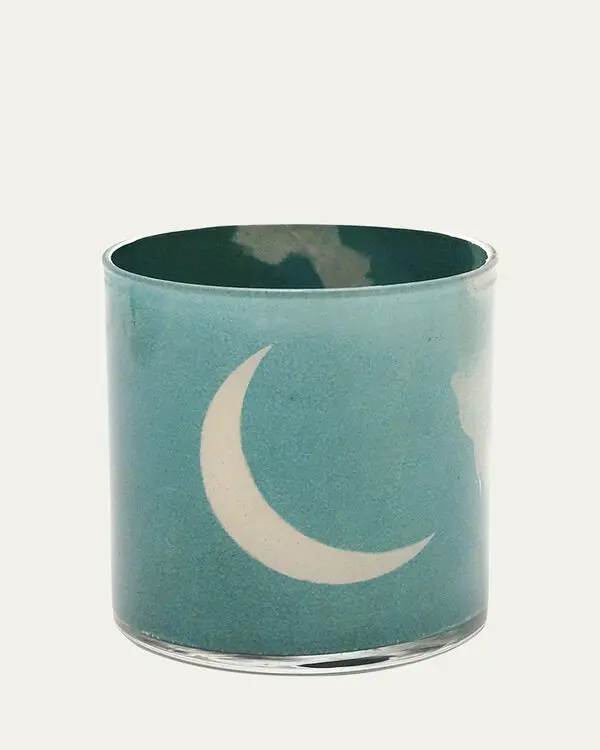 JOHN DERIAN Crescent Moon Decoupage Desk Cup