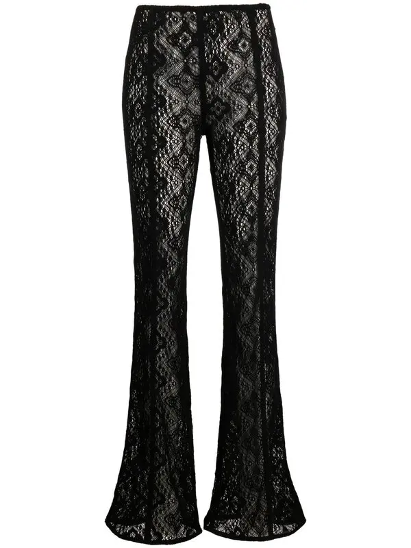 GANNI Lace Flared Trousers