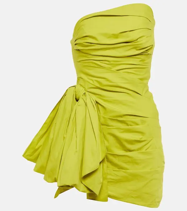 Oscar De La Renta Strapless Mini Dress
