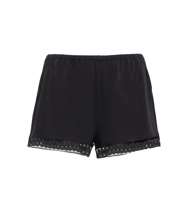 ERES Sylvie Lace-trimmed Shorts - Black