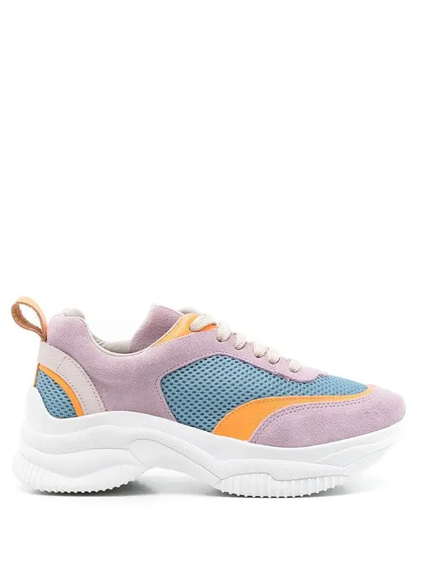 STUDIO CHOFAKIAN Panelled Low-top Sneakers - Purple