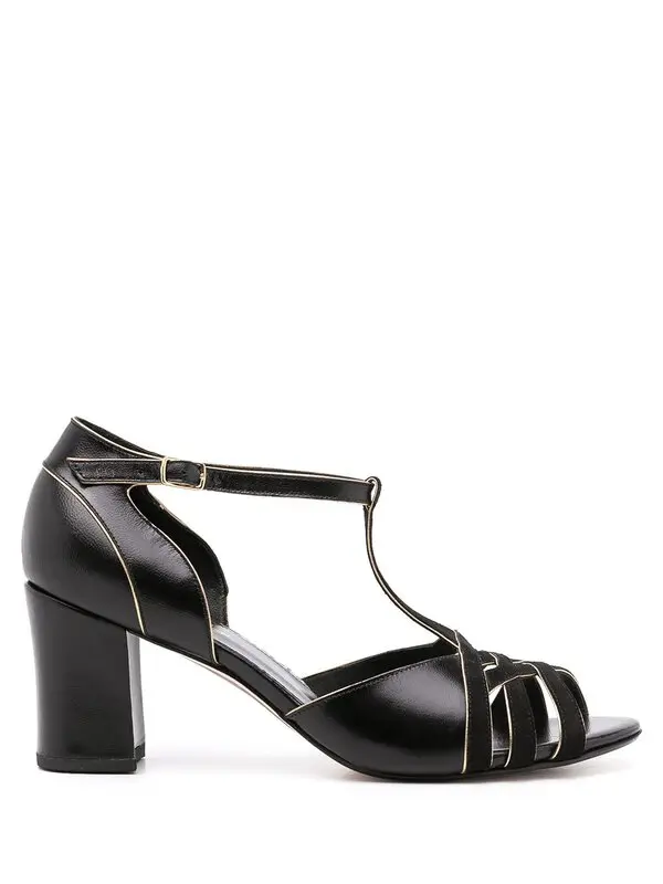 STUDIO CHOFAKIAN Chiara Leather Sandals - Black