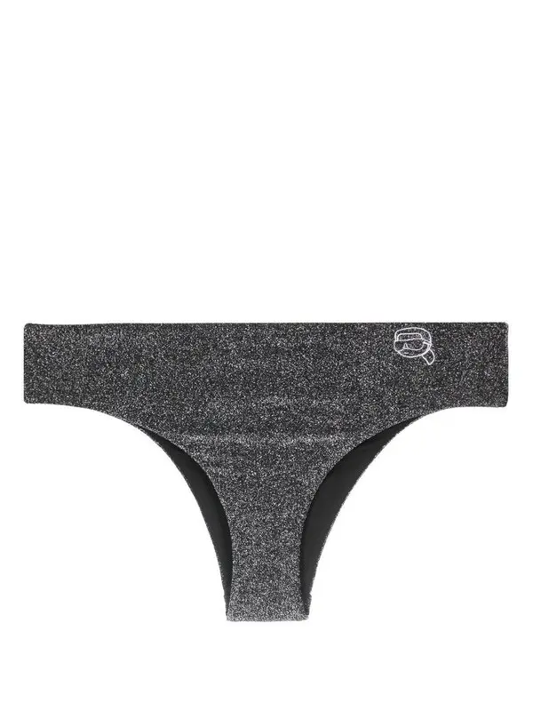 Karl Lagerfeld Ikon 2.0 Lurex Bikini Bottom