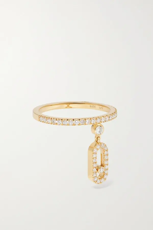 Messika Move Uno Tassel 18-karat Diamond Ring - Gold