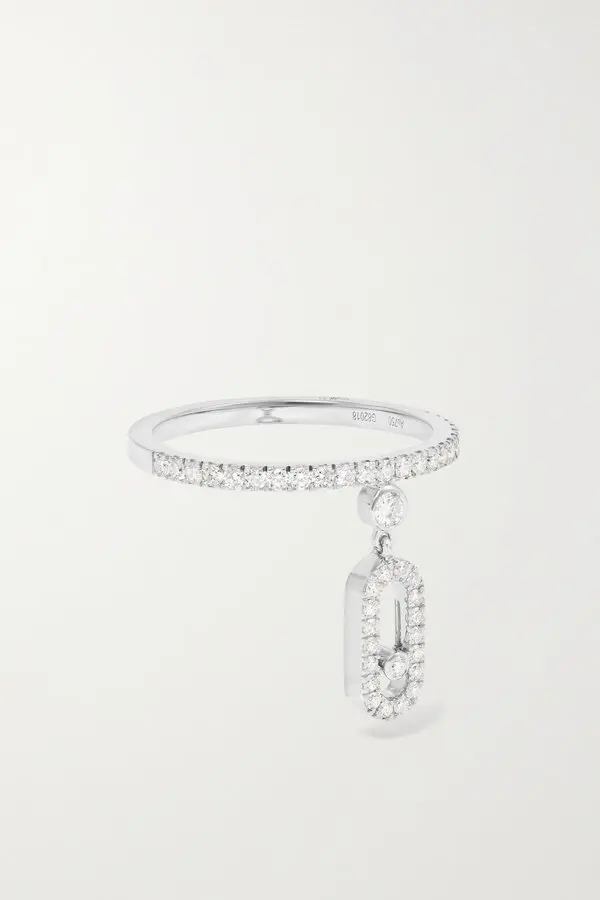 Messika Move Uno Tassel Diamond Ring - Silver