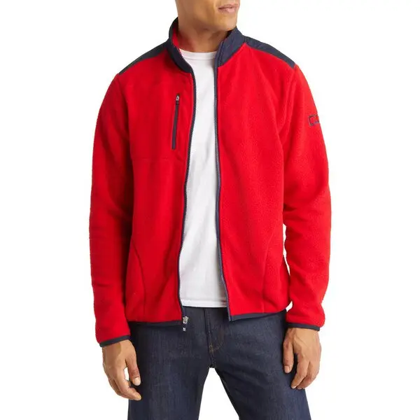 Cutter & Buck Cascade Fleece Jacket - Red/navy Blue