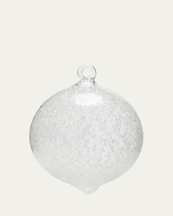 Bergdorf Goodman 4" Ice Crackle Ball Christmas Ornament