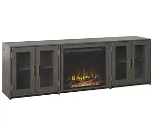TWIN-STAR INTERNATIONAL Twin Star Home Tv And Media Stand W/fireplace & Usb Charging