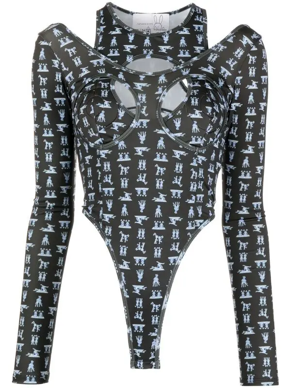 Natasha Zinko Cut-out Bodysuit