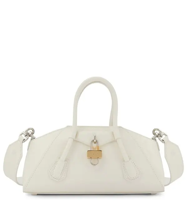 Givenchy Antigona Mini Stretch Leather Shoulder Bag In White 30