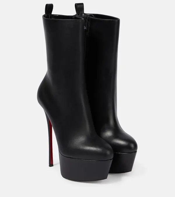 CHRISTIAN LOUBOUTIN Dolly Booty Alta 160 Leather Platform Boots