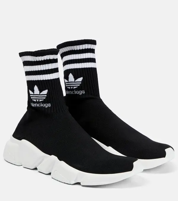 Balenciaga X Adidas Speed Sneakers In Black - 50% Off | Editorialist