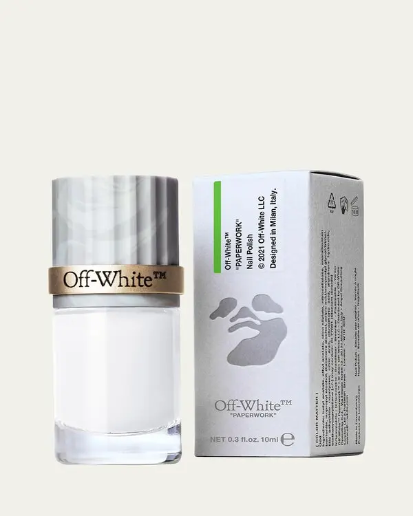 Off-White Paperwork Color Matter Crackle Nail Polish, Odd