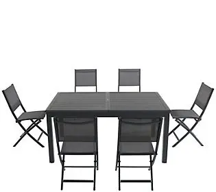 HANOVER Cameron 7-piece Expandable Dining Set