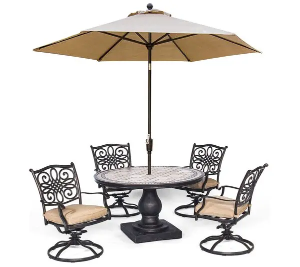 HANOVER Monaco 6-piece Dining Set In Tan
