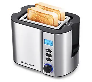 ELITE HOME PRODUCTS Elite Gourmet Stainless Steel 2-slice Lcd Toast Er
