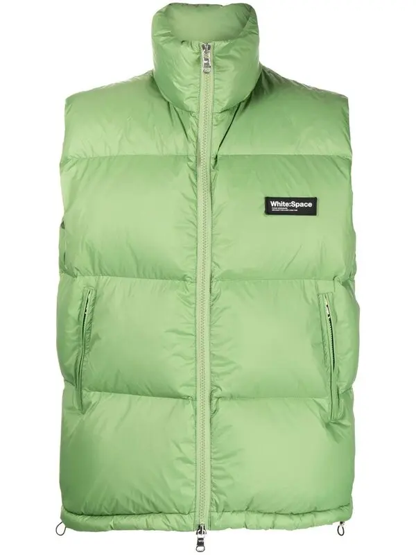 WHITE:SPACE Logo-patch Quilted Gilet