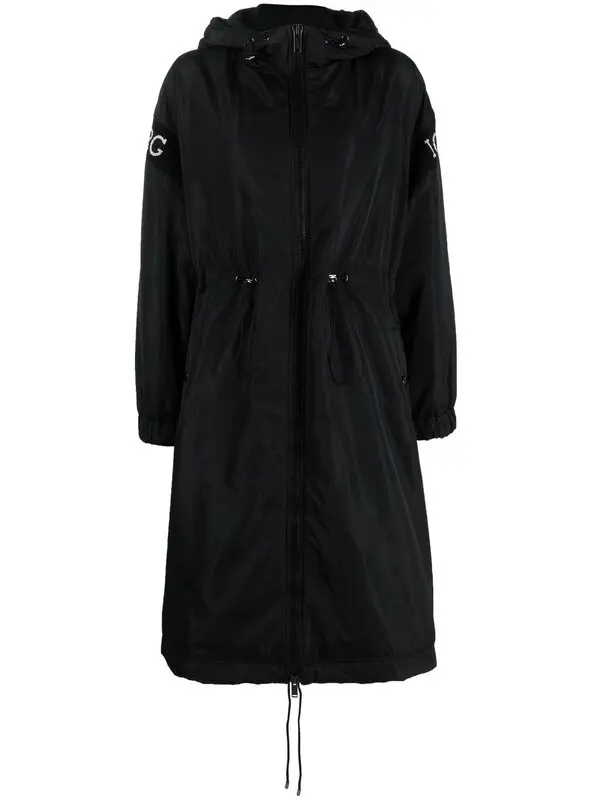 Mid-length Drawstring Trench Coat main image 1