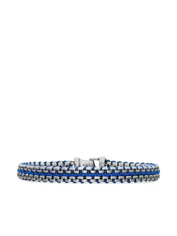 David Yurman Sterling Woven Box Chain Bracelet - Silver